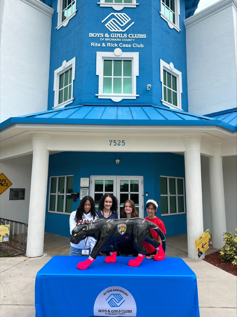 Boys & Girls Clubs of Broward County Unveil Symbolic Panther Sculpture ...